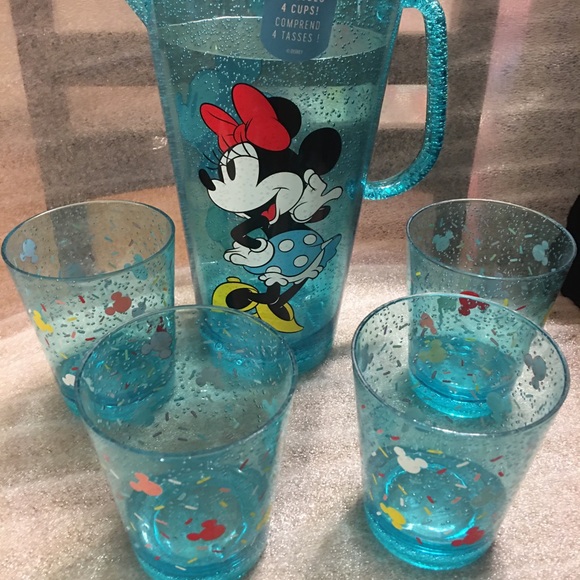 Disney | Dining | Disney Minnie Mouse Pitcher Set | Poshmark